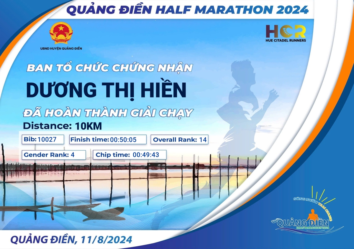 QUẢNG ĐIỀN HALF MARATHON LẦN THỨ II NĂM 2024 - AccessRace Timing Systems - Timing system for ...
